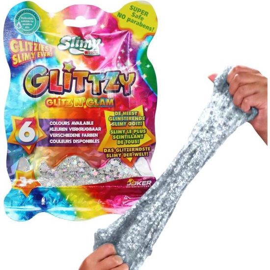 Glittzy 90G Argent-Pâte À Modeler Originale Slime Pour Enfants-Le Slime ...