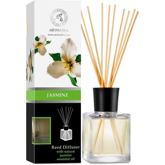 Diffuseur Parfum De Jasmine 200Ml Avec Huile Essentielle Naturelle De Jasmin - Fragrance Fraîche ...