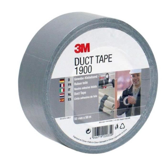 Ruban adhésif - 3M - 1900 - Gris - Multi-usages - 50 mm - Cdiscount ...