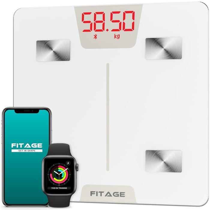 Balance Pese Personne Numérique, Balance Connectée avec analyse ...