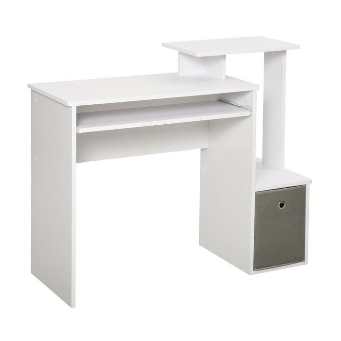 Bureau informatique CASTA blanc - Cdiscount Maison