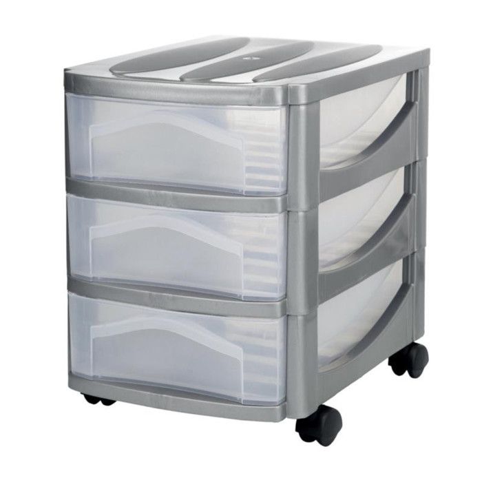 Tour de rangement - Big hoddy - 30 x 40 x 40 cm - Argenté - Cdiscount ...