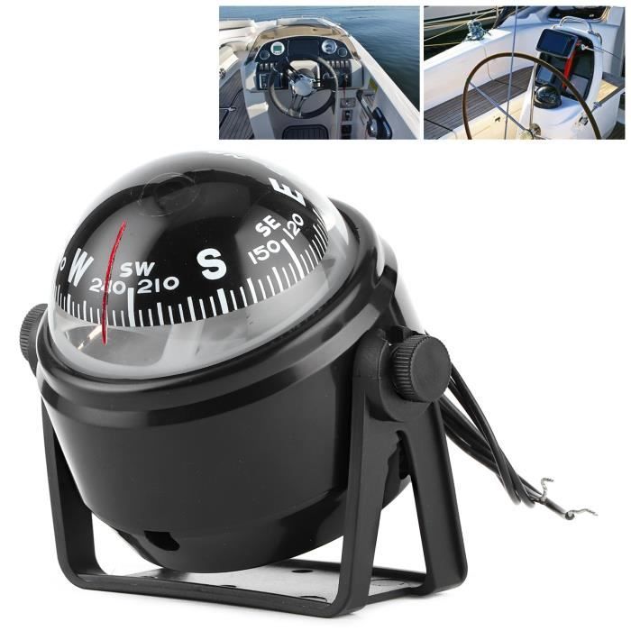 Boussole marine LED - ASHATA - Boussole de navigation - Étanche - Haute ...