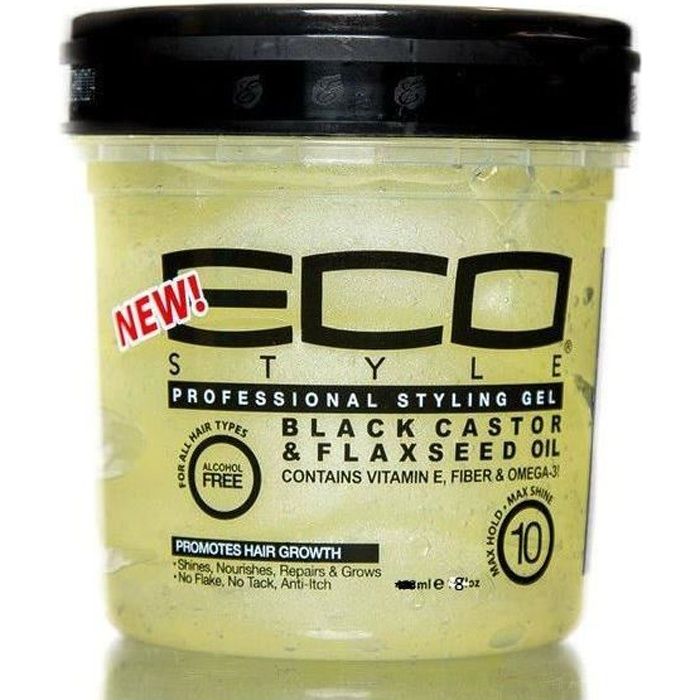 Eco Styler Gel de Ricin Noire et Grain de Lin 8oz - Cdiscount Au quotidien