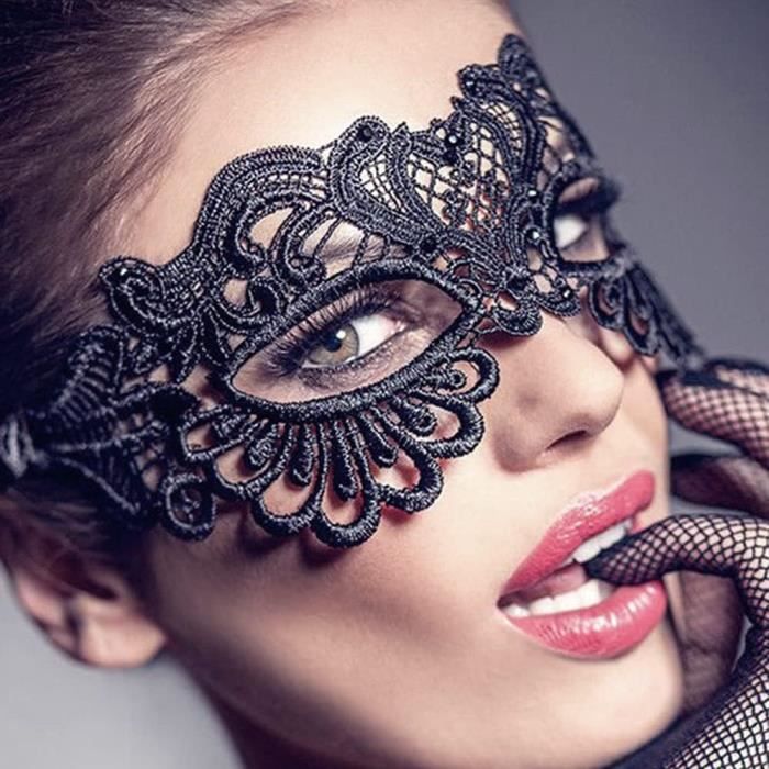 Masque De Déguisement Demi-Visage Sexy En Dentelle Pour Homme Et Femme, Idéal Pour Un Bal Masqué ...