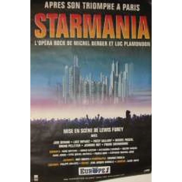 Starmania - 80x120 cm - AFFICHE - POSTER - Envoi Roulé - Cdiscount Maison