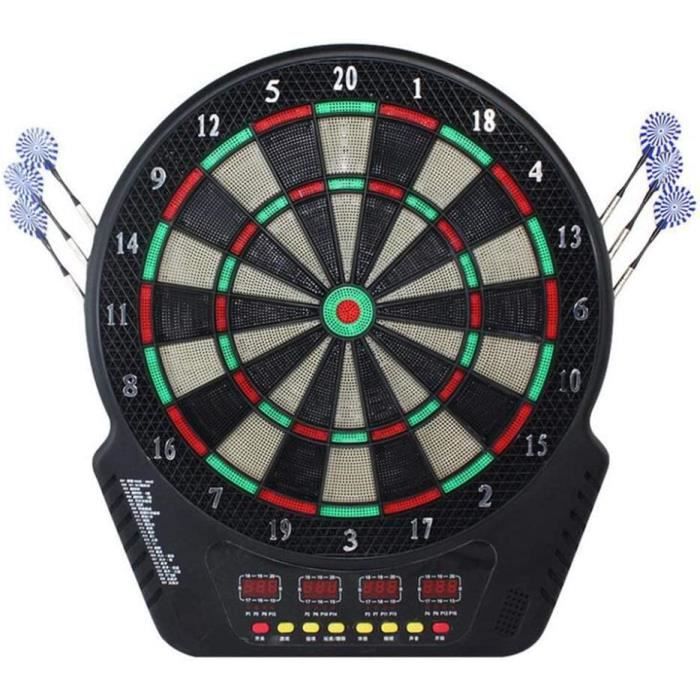 Cible Jeu de Flechette Électronique avec 4 Affichage à LCD, 21 Jeux 146 ...
