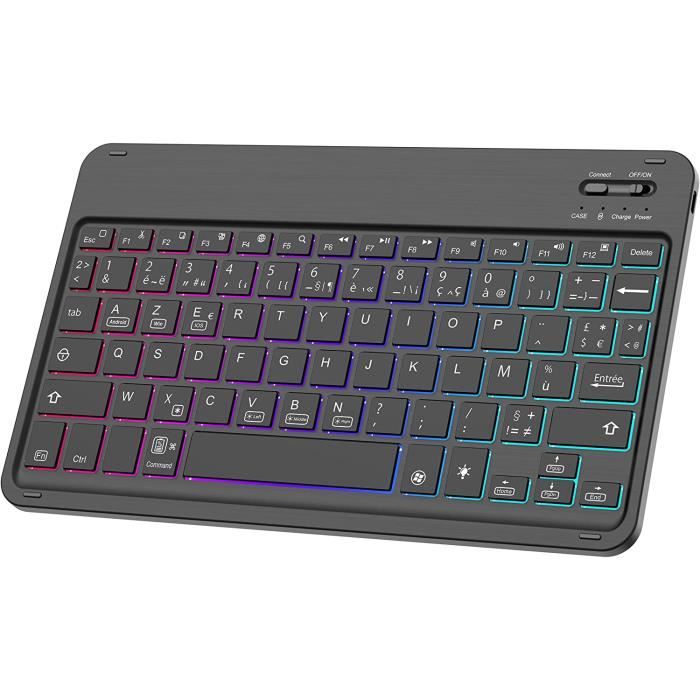 Clavier Bluetooth AZERTY, Tablette Clavier Bluetooth pour Android ...