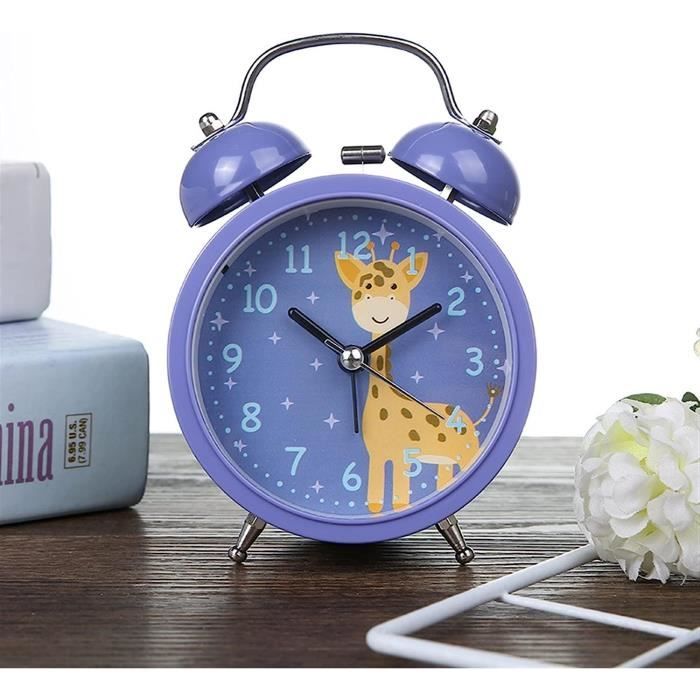 Clock Réveils Dessin Animé Réveil Chambre Chevet Métal Cloche Petit ...