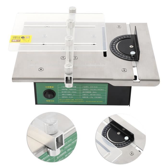 Cikonielf Mini scie à table Mini Table Scie DIY Modèle Précision ...