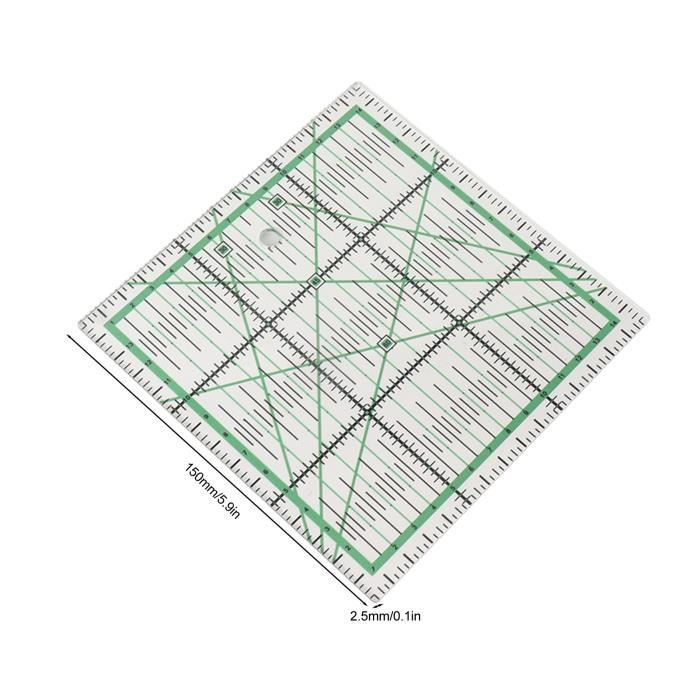 KEM Règle De Quilting Acrylique Transparente Règles De Quilting Avec ... KEM Règle De Quilting Acrylique Transparente Règles De Quilting Avec ...