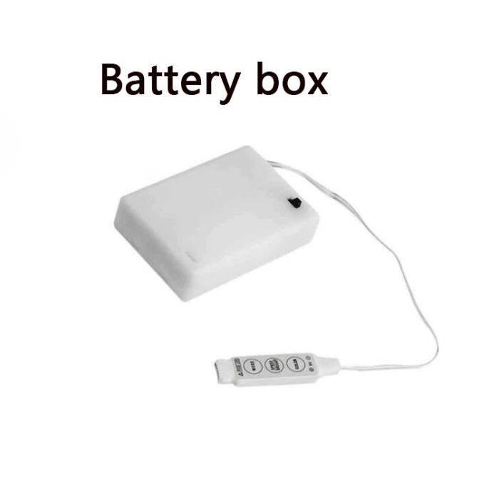 BANDE LED,Battery Box 1m Bande lumineuse LED à batterie étanche ruban ...