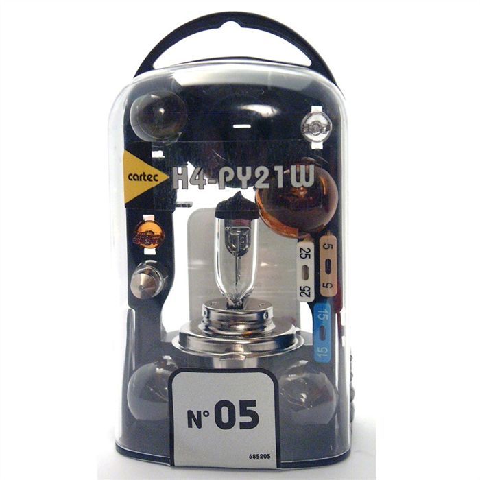 CARTEC Coffret lampes H4+ Ambre Standard - Cdiscount Auto