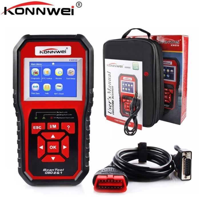 KONNWEI KW850 OBD2 Scanner Auto Diagnostic Scanner VAG Lecteur de Code De Voiture Effacer ...