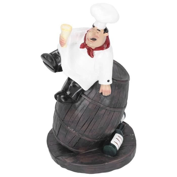 Lv.life Statue de chef baril Statue de Chef en Résine Figurine de Baril ...