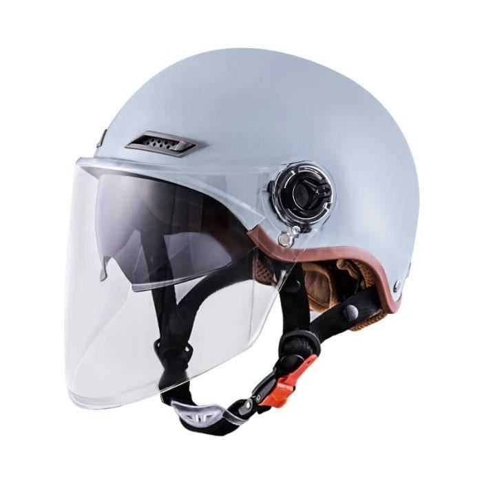 Pare-brise rabattable pour moto,casque demi-visage,équipement de moto ...