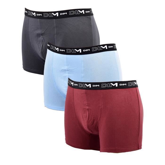 Boxer - DIM - Lot de 3 - Coton Stretch - Confort Optimal - Sans ...