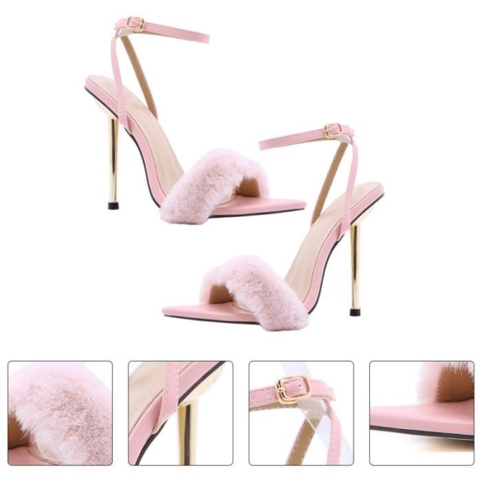 1 paire Chaussures Pointues à Talons Hauts Sandales Haute Talon Femme ...