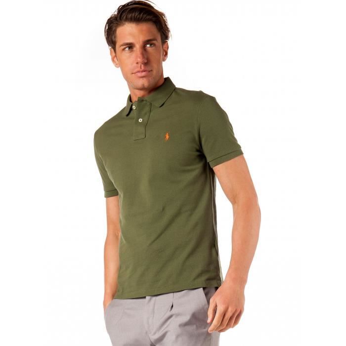 Polo Ralph Lauren Slim Fit Polo Vert Homme GREEN - Cdiscount Prêt-à-Porter