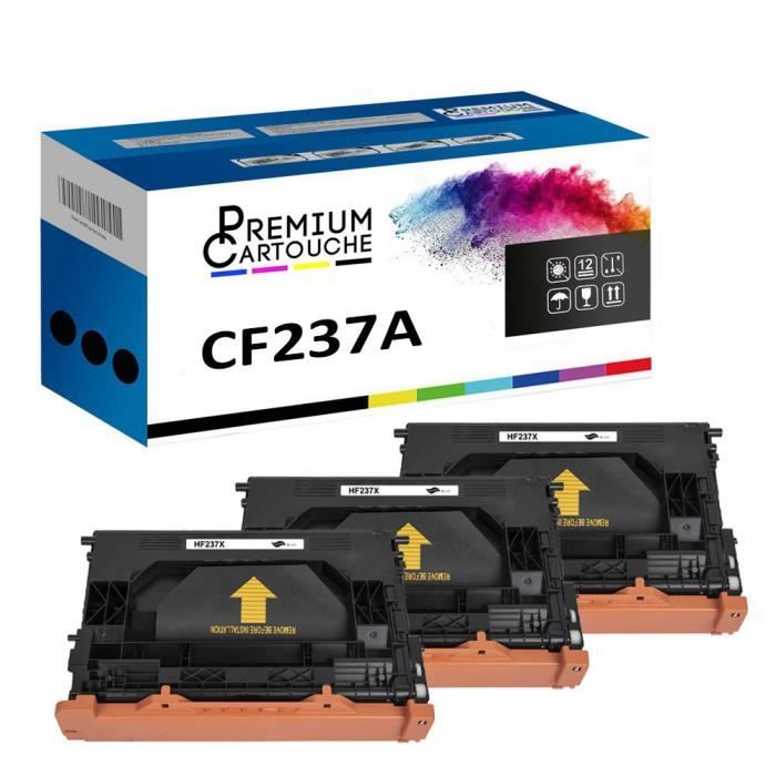 Toner CF237A Noir x3 Compatible pour HP LaserJet Enterprise Flow MFP M ...