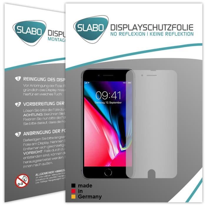 2 x Slabo Film de protection d'écran iPhone SE 2020 | 8 | 7 | 6S | 6 No ...