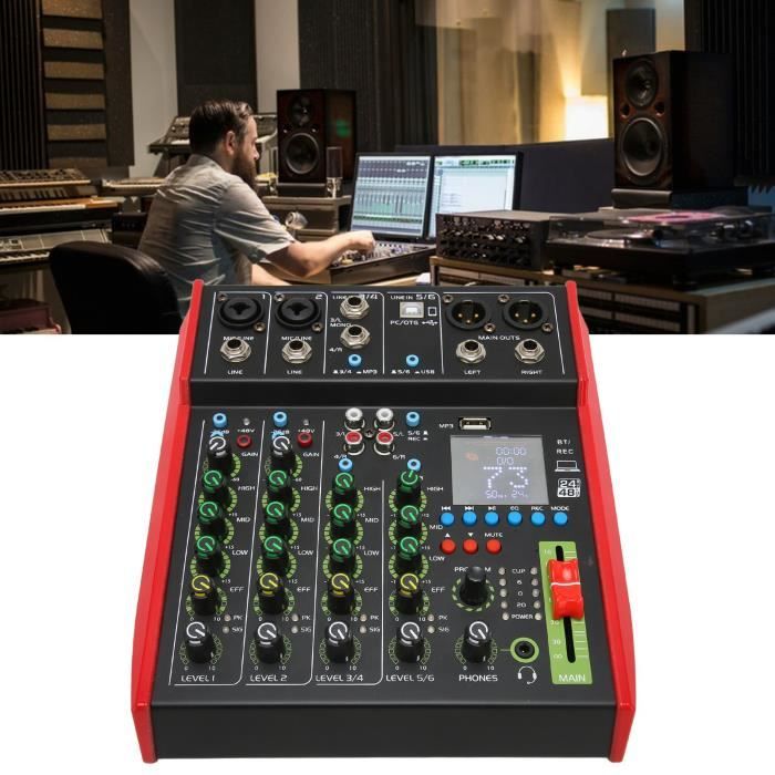 Table de Mixage DJ Professionnelle - SONEW - 6 Canaux - Bluetooth ...