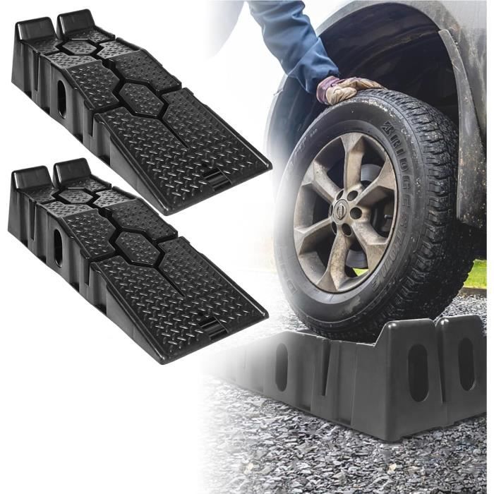 JOIEYOU Lot de 2 rampes d'accès en plastique pour voiture - Rampe de ...