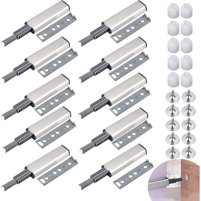 10 PCS Push to Open Aimant Poussoir Porte Placard Loquet Magnetique ...