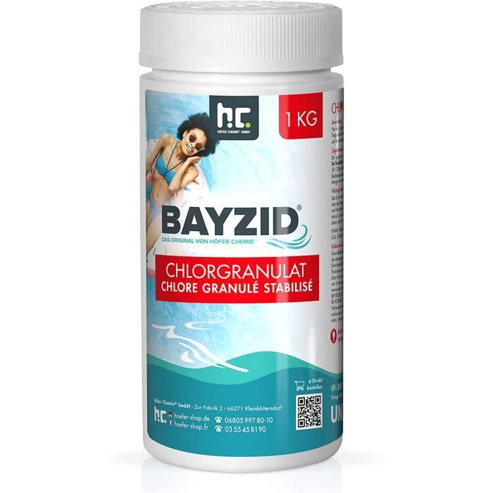 Höfer Chemie 1 x 1 kg BAYZID Granulé de Chlore Choc pour Piscine ...