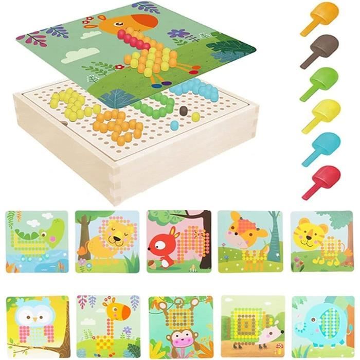 SunAurora Mosaïque - Jeu à emboîter pour enfants - Couleur assortie ...