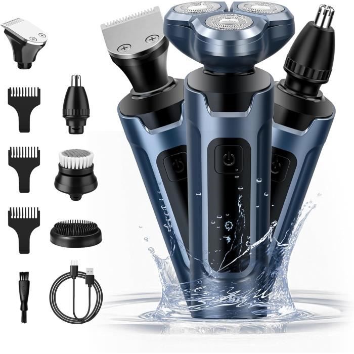 Rasoir Electriques Hommes, Rasoir Homme, 5 En 1 Rasoir Barbe Homme Pour ...