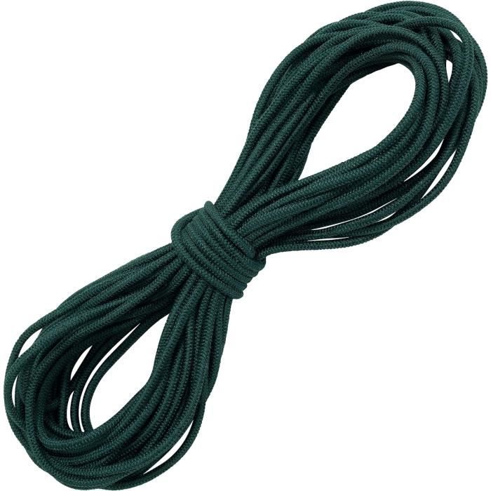 C67260 - Elastique Décoratif Rond 10 M - Diamètre 3 Mm - Couleur Vert ...