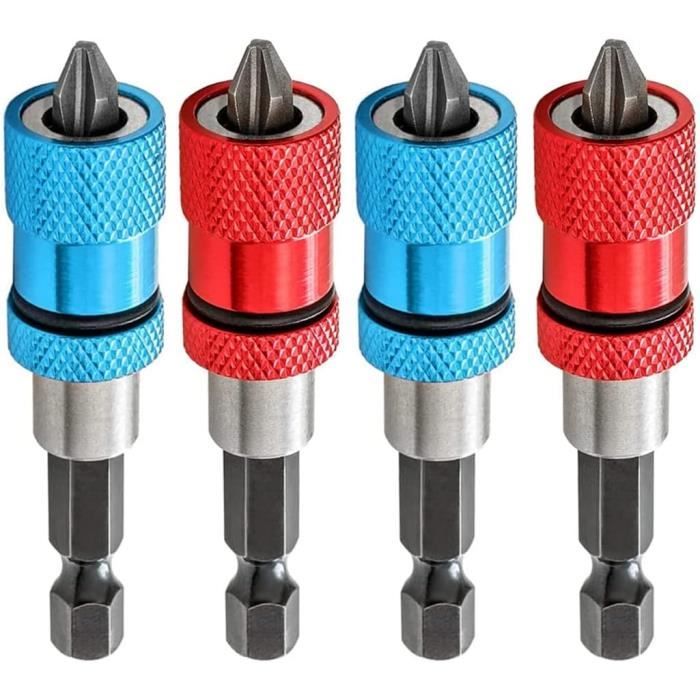 Lot De 4 Porte-Embouts Magnétiques Pour Cloison Sèche 1-4" - Tige ...