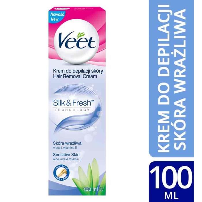 Veet krem do depilacji ciała 5 min skóra wrażliwa - Cdiscount Au quotidien