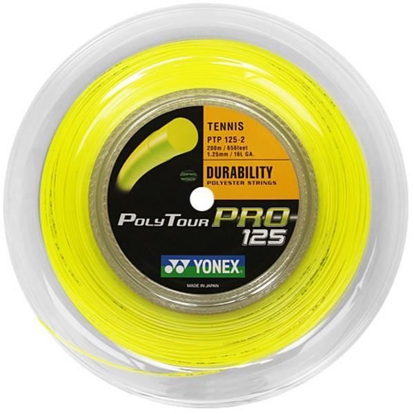 Bobine Yonex Poly Tour Pro 1.25 200m - Couleur:Jaune Jauge:1.25 - Cdiscount Bricolage