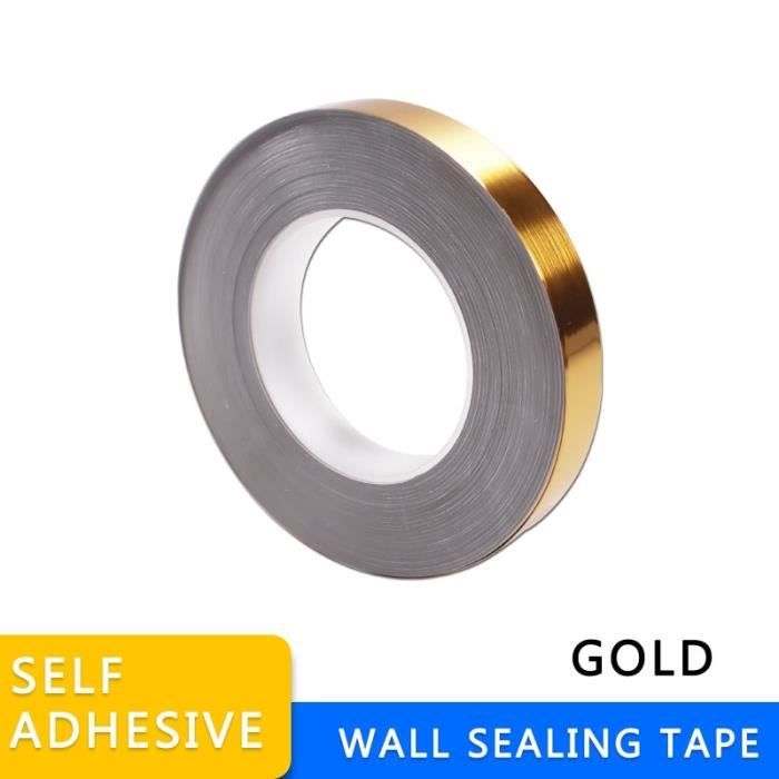Papier peint,Gold-L-2CM--Bande adhésive pour carreaux de sol, argent ou ...