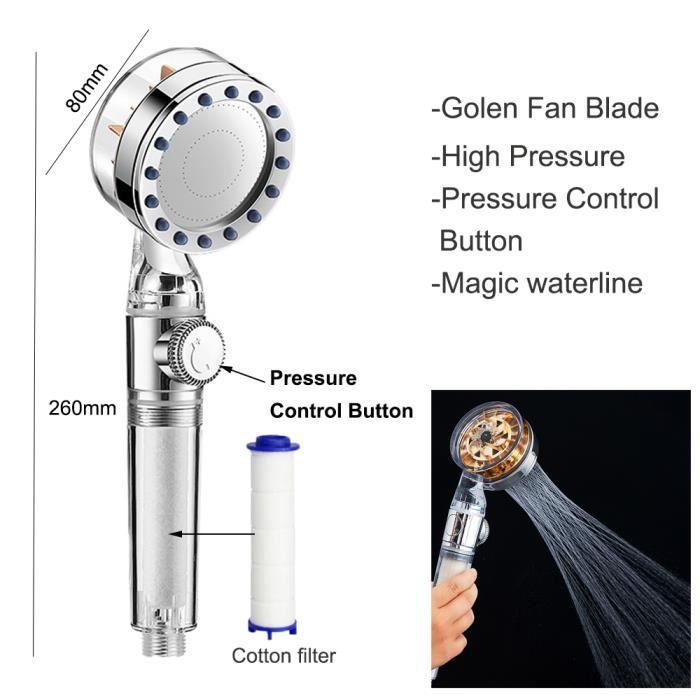 POMMEAU DE DOUCHE,Upgrade Fan Shower1--Pommeau de douche à main avec ...