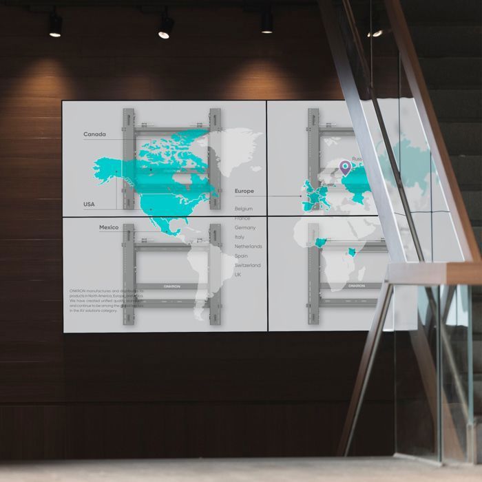 ONKRON Support Mural Professionnel pour Mur Vidéo 50"–70", Ressort à ...