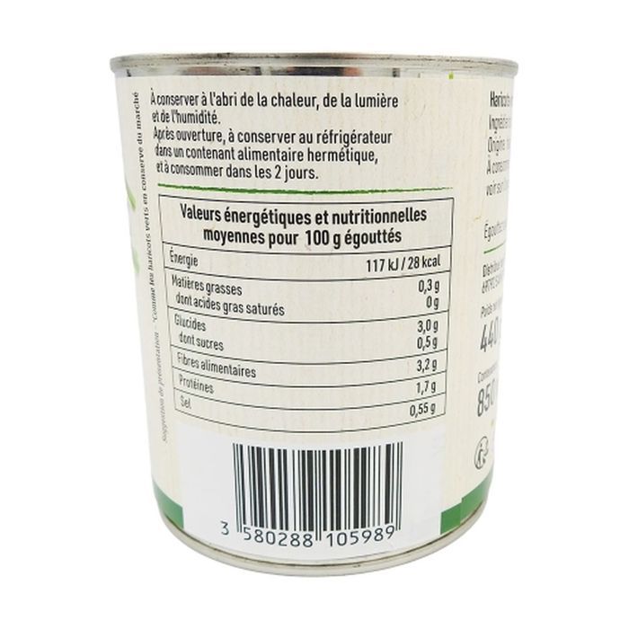 Agidra - Lot 6x Haricots verts très fins - Conserve 800g - Cdiscount Au ...