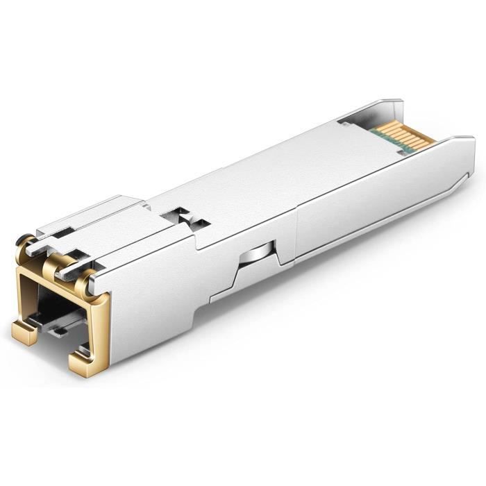 QSFPTEK 10G SFP+ Cuivre RJ45 Module 10GBASE-T Transceiver pour Cisco SFP-10G-T-S, Ubiquiti UF ...