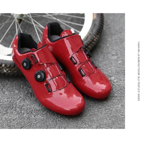 Chaussures de vélo route - Rouge - Homme - Cales SPD - Entraînement ...