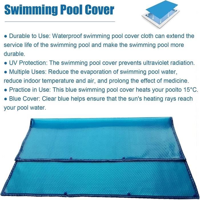 Protecteur De Piscine Anti - Poussière Couverture Solaire Piscine Couverture De Piscine Solaire ...