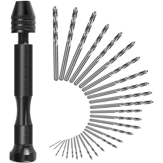 26 Pièces Mini Perceuse à Main,Perceuse à Main,Perceuse Manuelle Outils ...