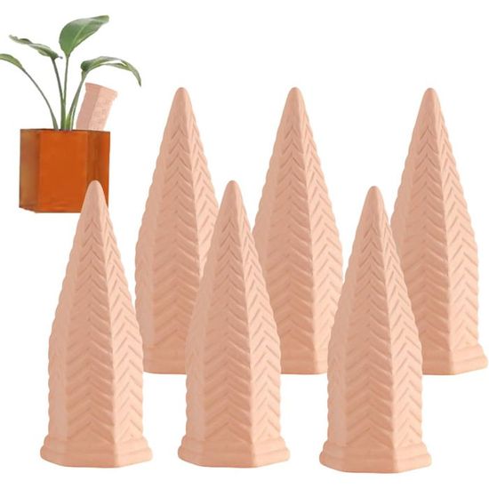 CHSEEO Set of 6 Oyas Terracotta Self-Watering Ollas Terracotta Clay ...