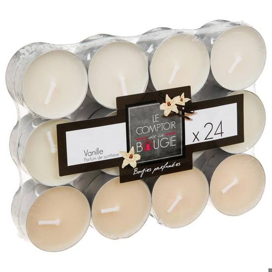 Bougies parfumées - ATMOSPHERA - Lot de 24 - Parfum Fruits rouges ...