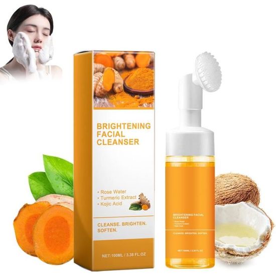Nettoyant visage au curcuma - Curcuma et acide kojique - Nettoyant ...