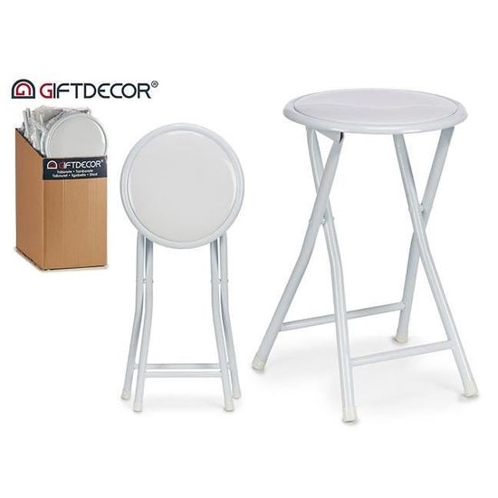 RECEPTION TABOURET REPLIABLE TABOURET PLIABLE RECEPTION BLANC BRILLE ...