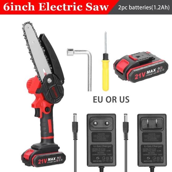 Scie à bois électrique portable ,2 Piles ,Rechargeable 21V , petite ...