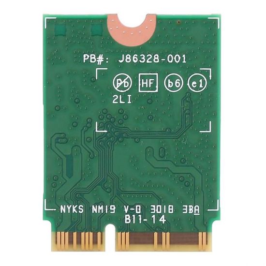 SALALIS Carte Réseau pour Intel AX201NGW WIFI 6 Gigabit 2400M M.2 ...