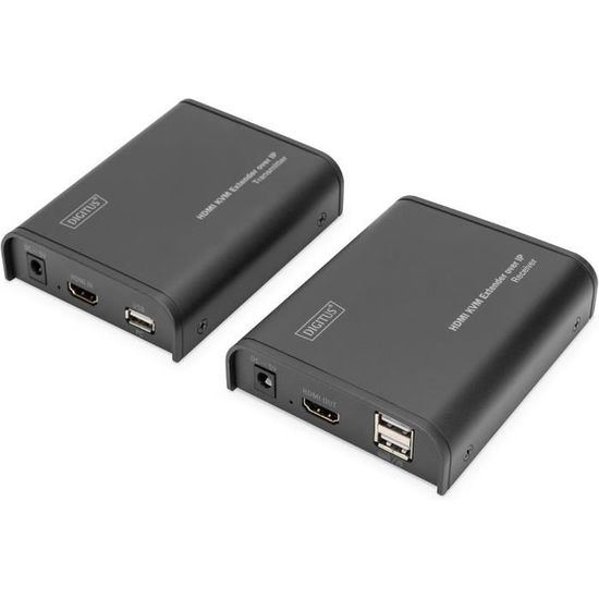 Hdmi Kvm Extender Over Ip Set Noir Ds-55202[J1292] - Cdiscount Informatique